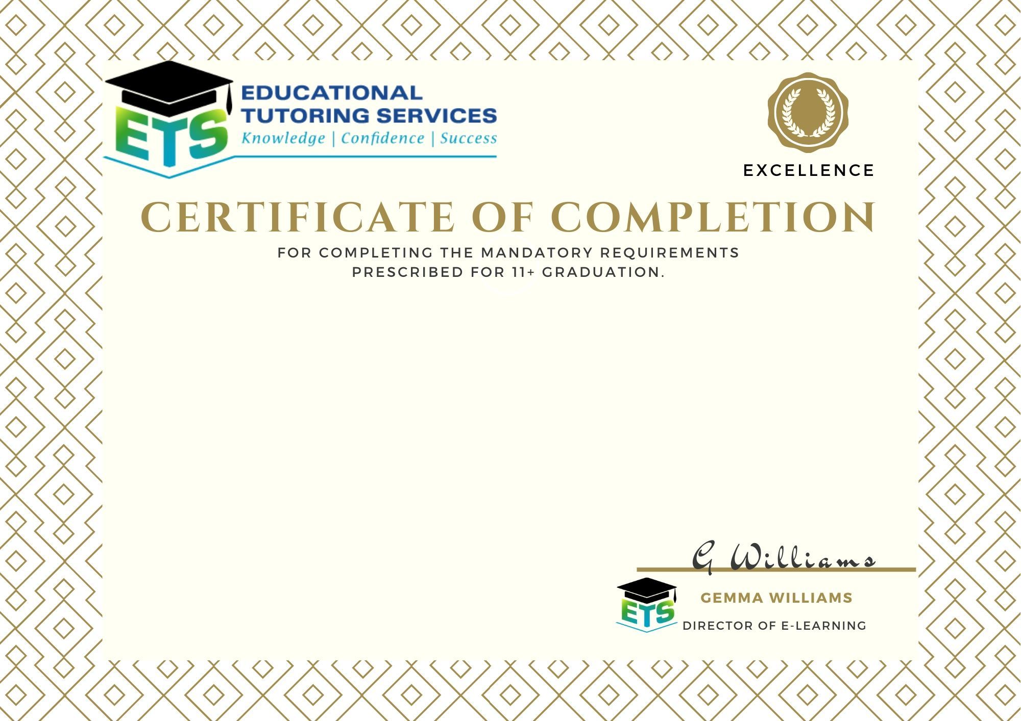 ets-certificate-gold | Educational Tutoring Services